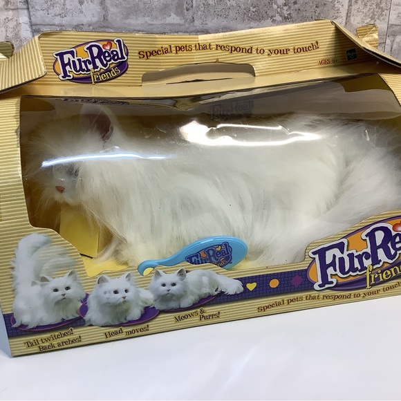 Hasbro | Toys | Fur Real Friends Cat White Hasbro Rare Electronic ...